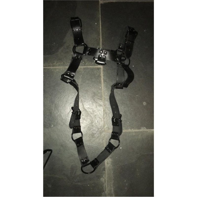 Barcelona Leather Harness Black